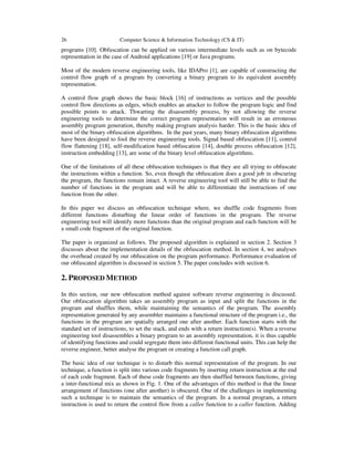 RETURN ORIENTED OBFUSCATION | PDF | Programming Languages | Computing