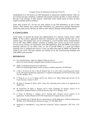 DMIA: A MALWARE DETECTION SYSTEM ON IOS PLATFORM | PDF
