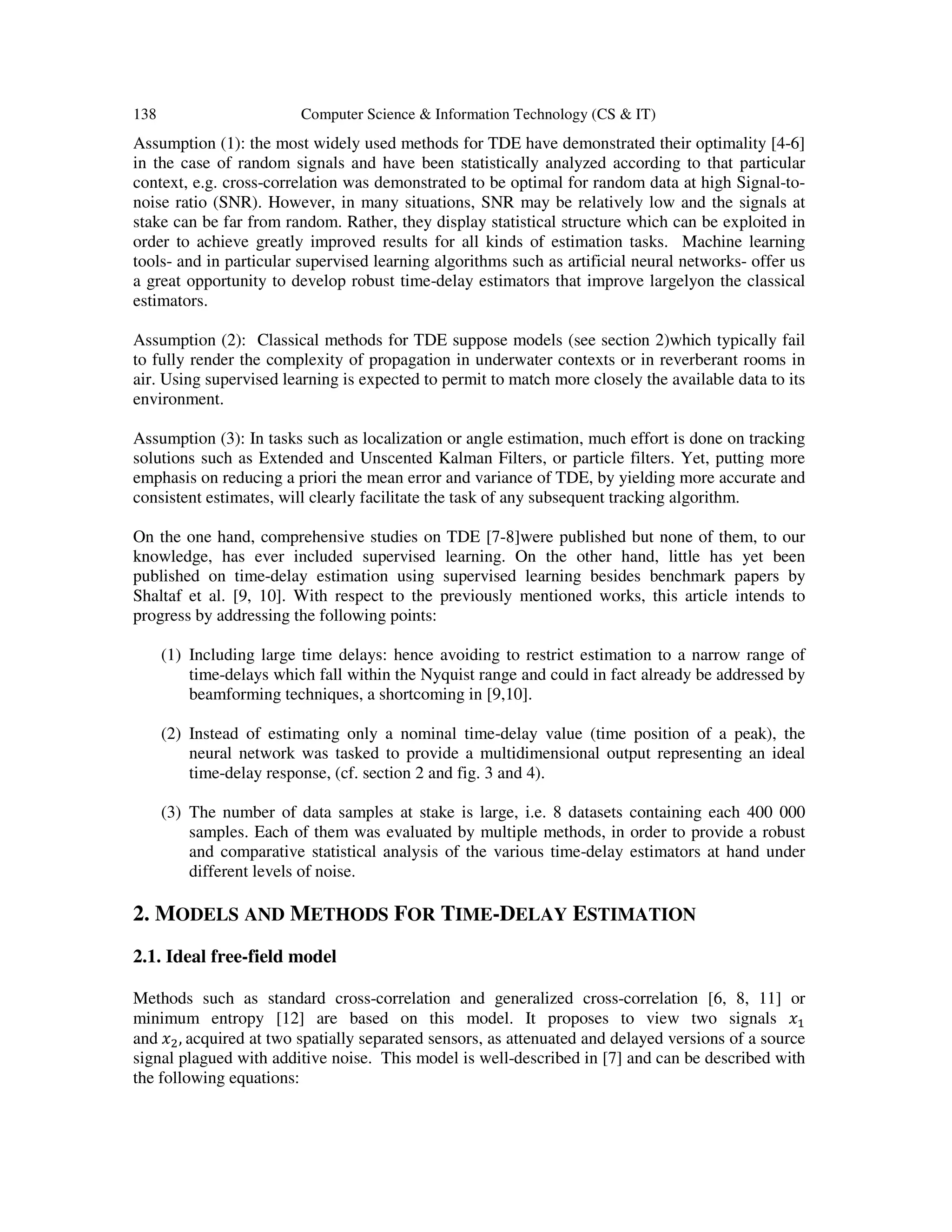 Neural Networks For High Performance Time Delay Estimation And Acoustic