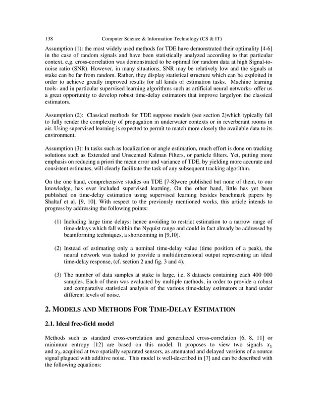 Neural Networks For High Performance Time Delay Estimation And Acoustic Source Localization Pdf