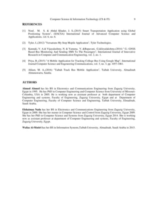 ROUTING AND TRACKING SYSTEM FOR BUSES | PDF | Computer Software and Applications | Computing