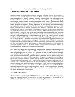 PREDICTING POPULARITY OF KOREAN CONTENTS IN ARAB COUNTRIES USING A DATA ...