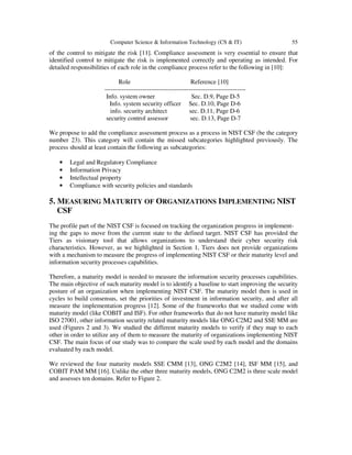 INFORMATION SECURITY MATURITY MODEL FOR NIST CYBER SECURITY FRAMEWORK ...