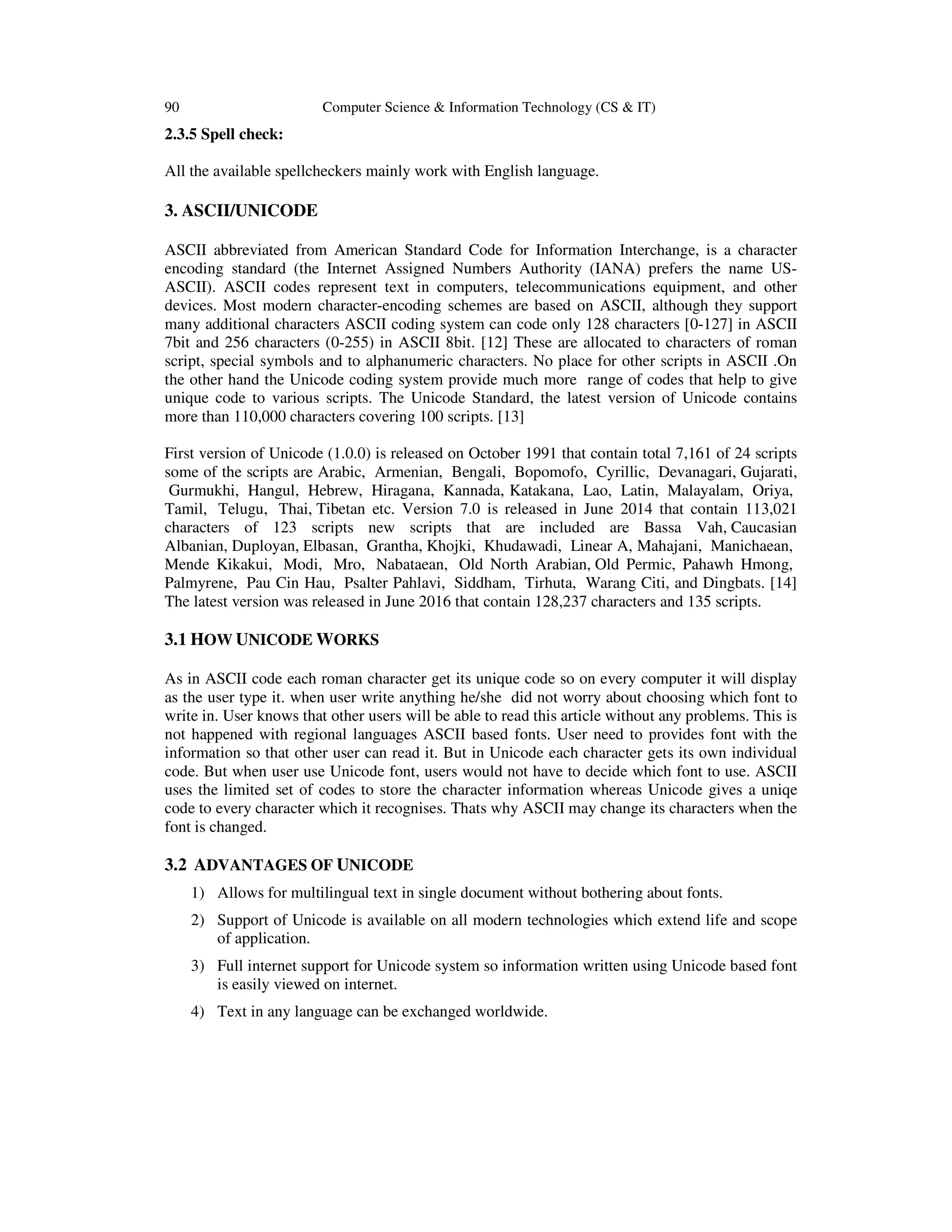 MULTILINGUAL CONVERSATION ASCII TO UNICODE IN INDIC SCRIPT | PDF