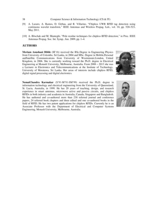 A NOVEL ADAPTIVE - WAVELET BASED DETECTION ALGORITHM FOR CHIPLESS RFID SYSTEM | PDF