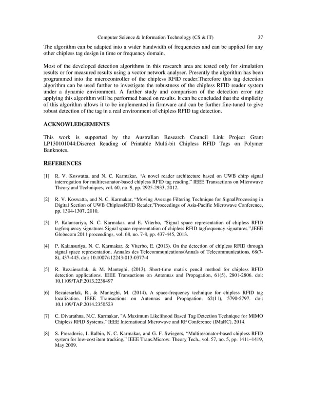 A Novel Adaptive Wavelet Based Detection Algorithm For Chipless Rfid System Pdf