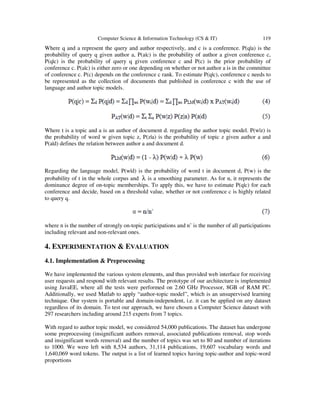 TOWARDS A MULTI-FEATURE ENABLED APPROACH FOR OPTIMIZED EXPERT SEEKING | PDF