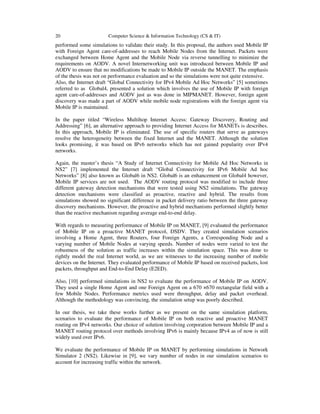 PERFORMANCE EVALUATION OF MOBILE IP ON MOBILE AD HOC NETWORKS USING NS2 | PDF