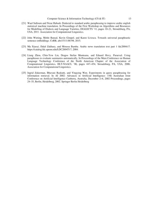 NEURAL SYMBOLIC ARABIC PARAPHRASING WITH AUTOMATIC EVALUATION | PDF