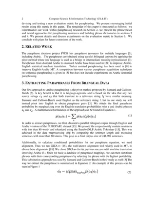 NEURAL SYMBOLIC ARABIC PARAPHRASING WITH AUTOMATIC EVALUATION | PDF