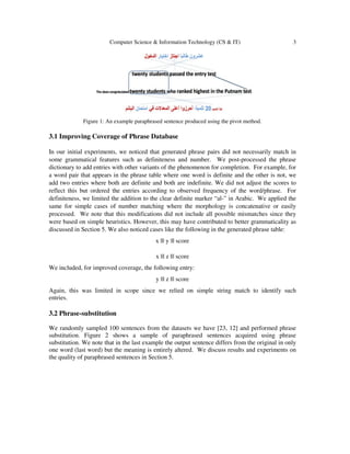 NEURAL SYMBOLIC ARABIC PARAPHRASING WITH AUTOMATIC EVALUATION | PDF