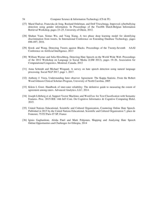 SOCIAL NETWORK HATE SPEECH DETECTION FOR AMHARIC LANGUAGE | PDF