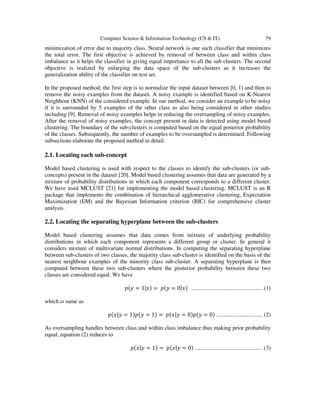PROBABILITY BASED CLUSTER EXPANSION OVERSAMPLING TECHNIQUE FOR IMBALANCED DATA | PDF