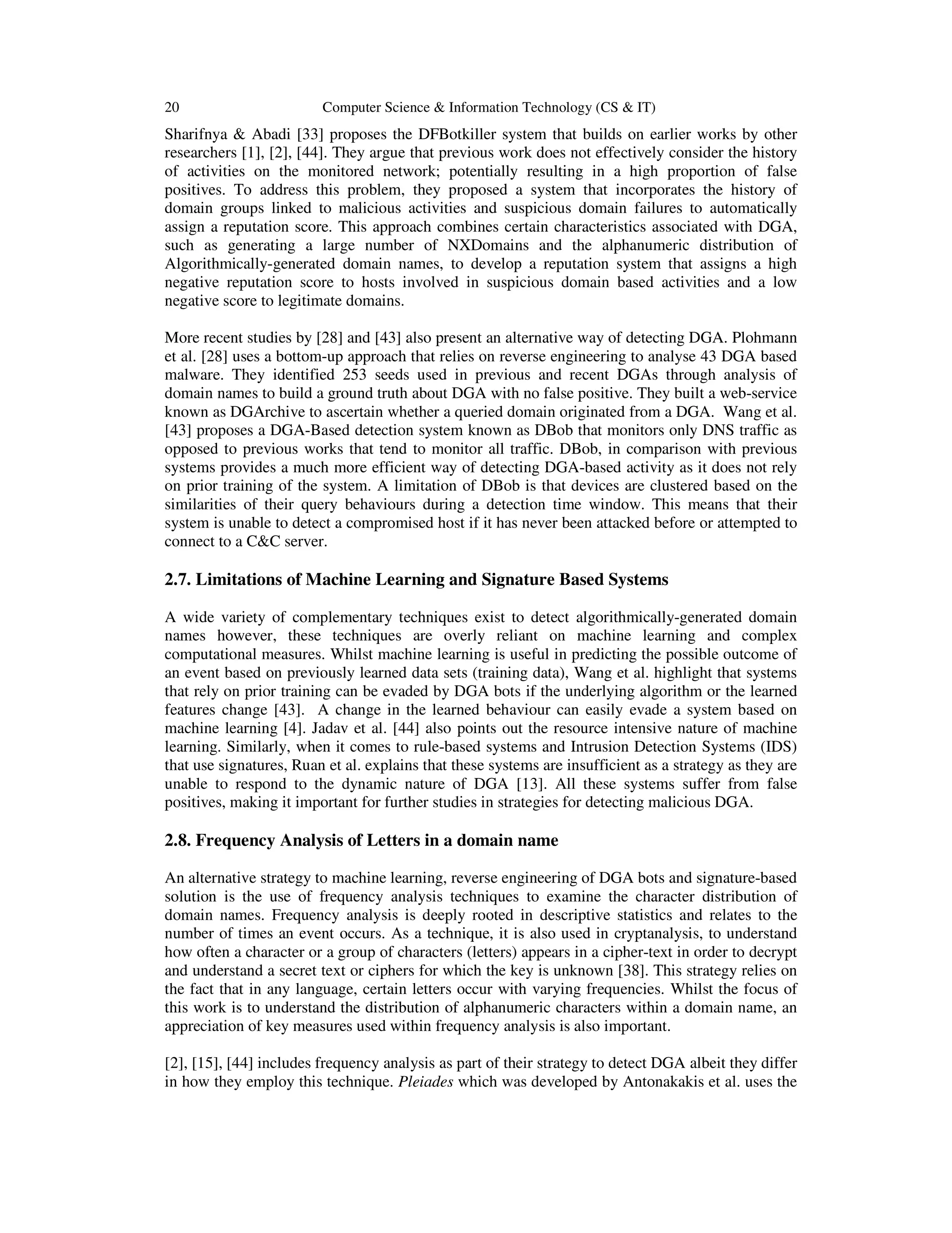 DETECTION OF ALGORITHMICALLY GENERATED MALICIOUS DOMAIN | PDF