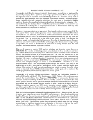 DETECTION OF ALGORITHMICALLY GENERATED MALICIOUS DOMAIN | PDF