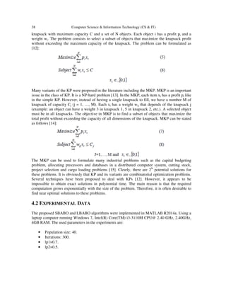 TWO DISCRETE BINARY VERSIONS OF AFRICAN BUFFALO OPTIMIZATION ...