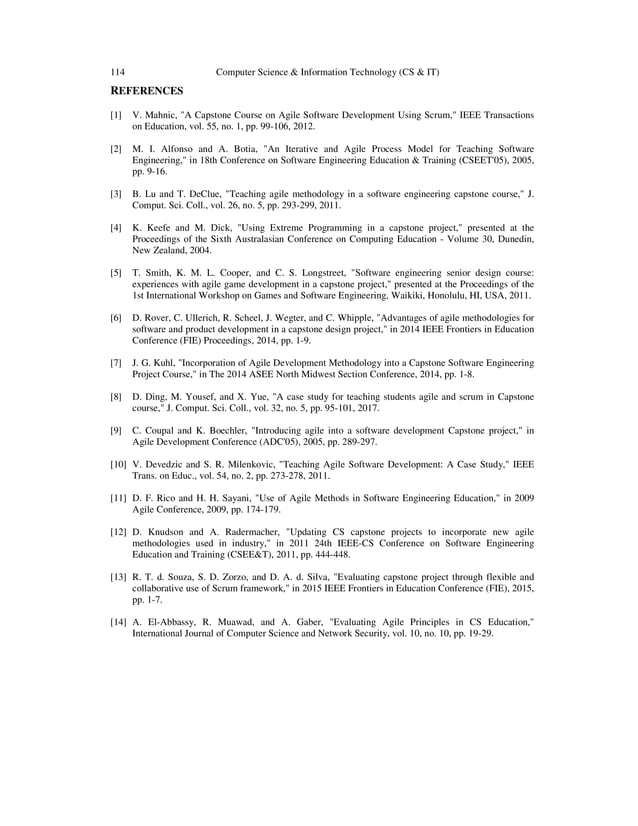 MOVING FROM WATERFALL TO AGILE PROCESS IN SOFTWARE ENGINEERING CAPSTONE PROJECTS | PDF