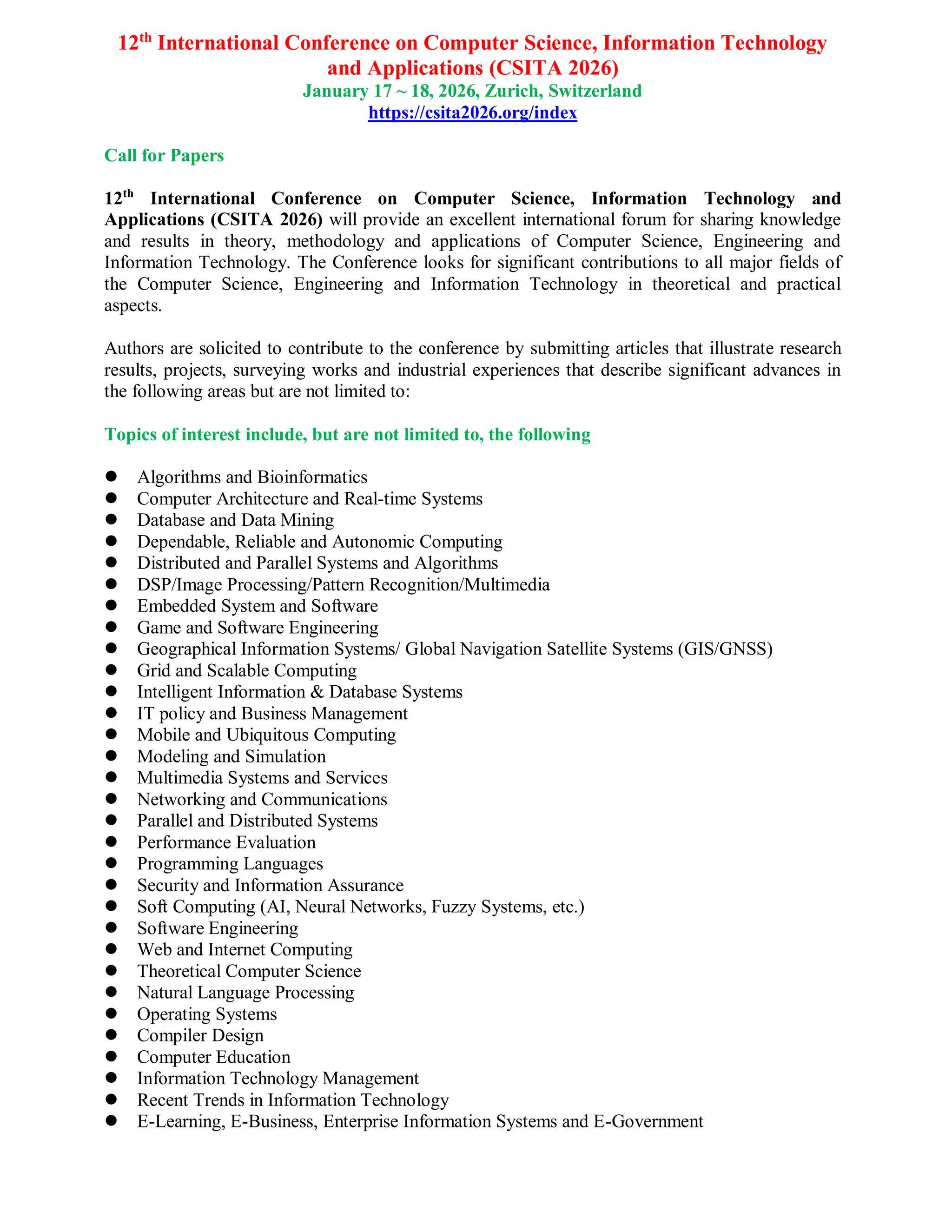 Submit Now - 12th International Conference on Computer Science ...