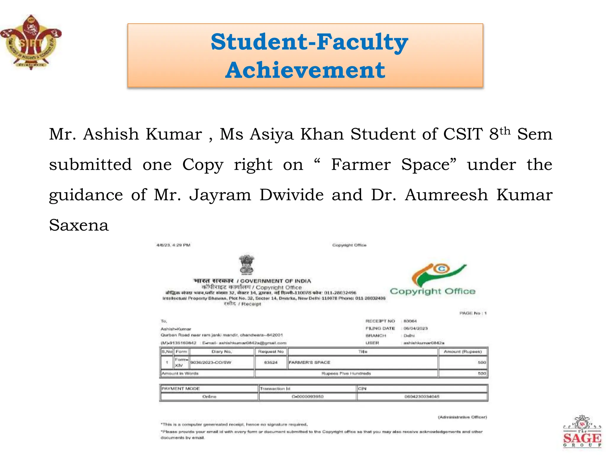 ppt presentation for monthly Achivement Data .ppt