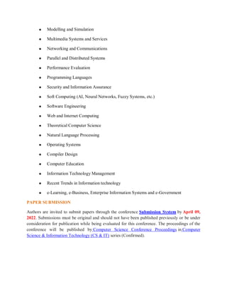 8th International Conference on Computer Science, Information ...