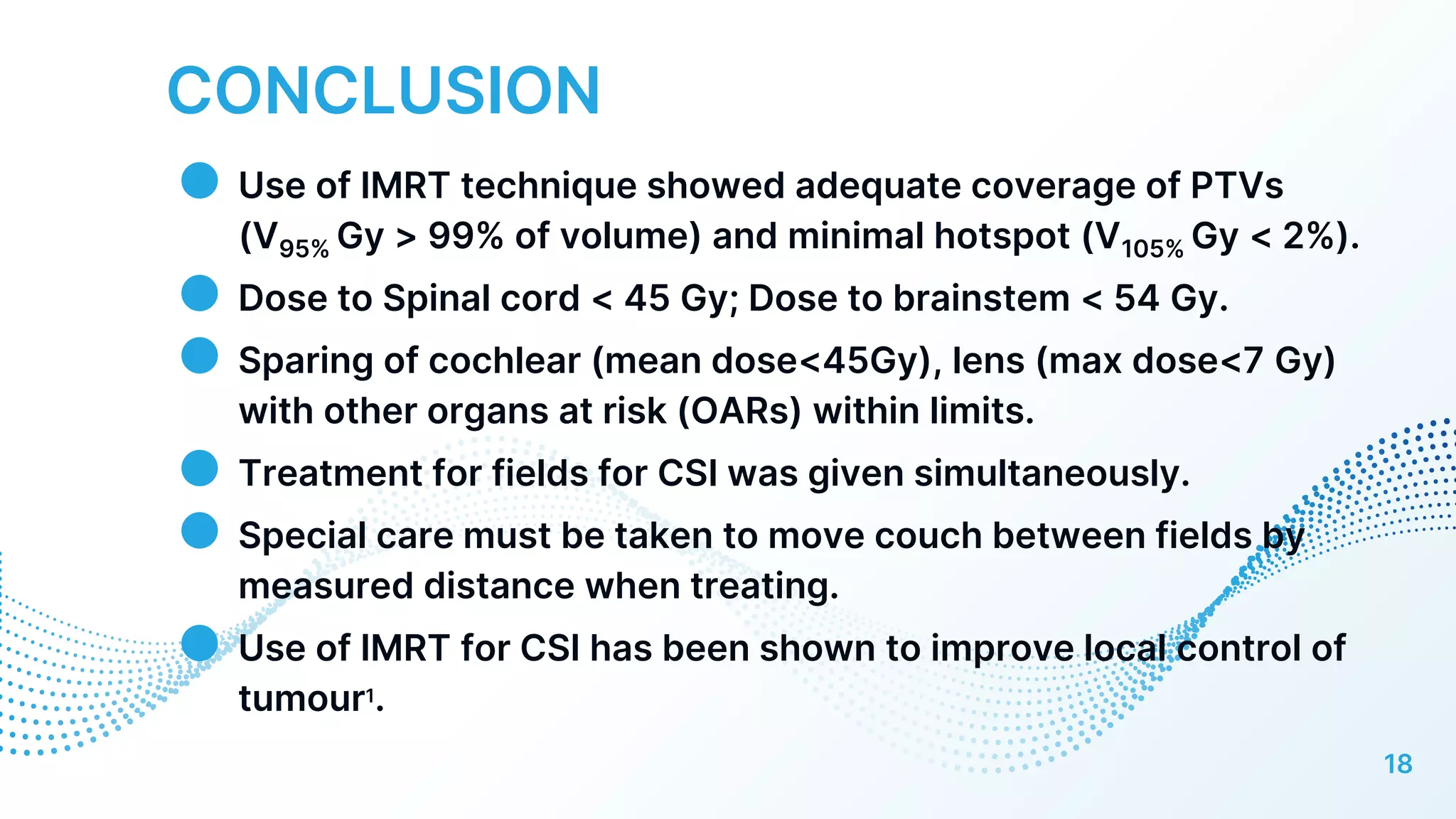 IMPLEMENTATION OF CRANIOSPINAL IRRADIATION (CSI) WITH POSTERIOR FOSSA ...