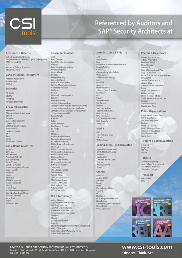 CSI tools company introduction | PDF