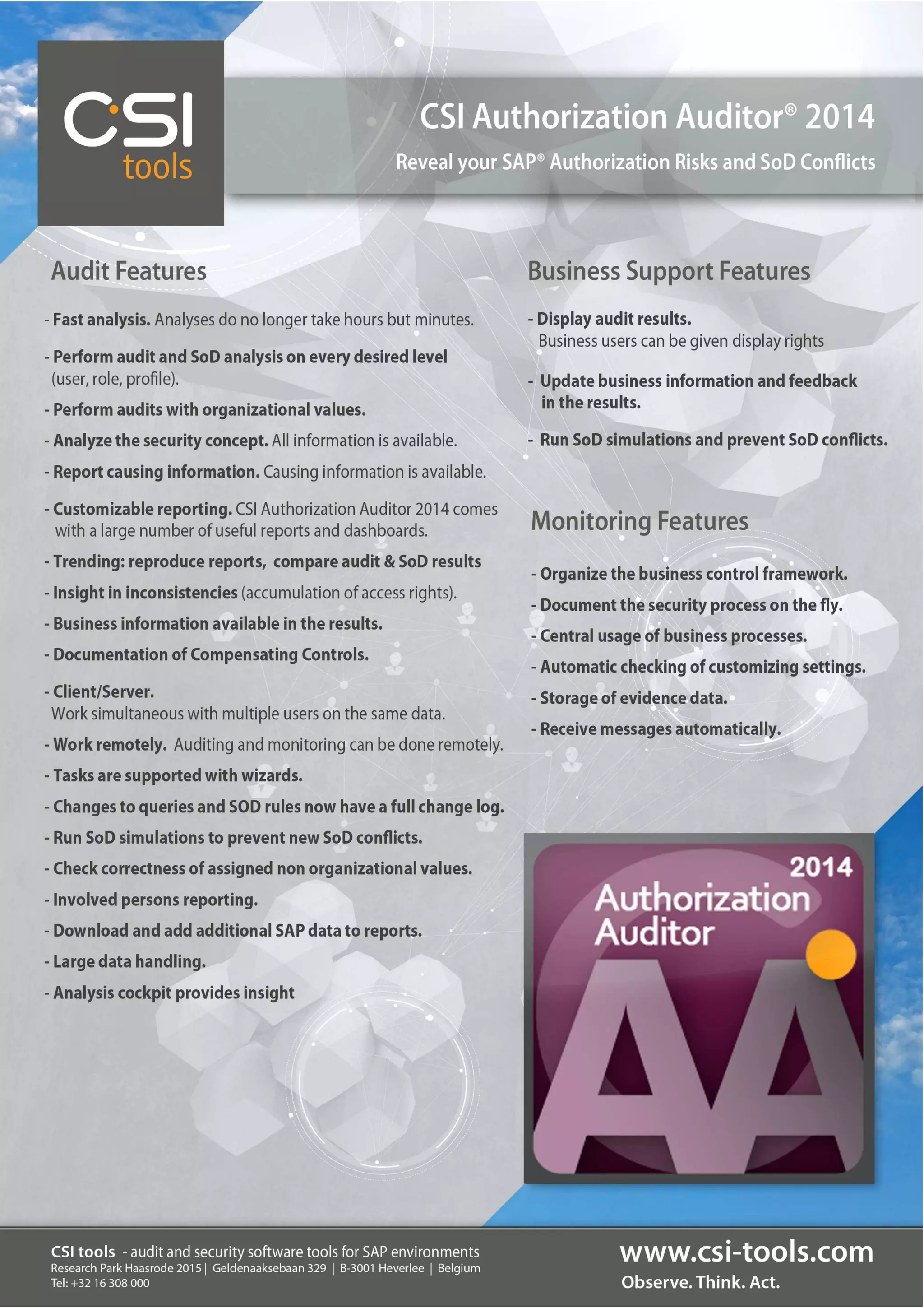 CSI Authorization Auditor 2014 | PDF