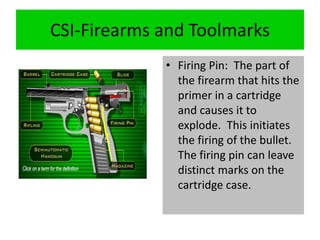 CSI Toolmarks etc. | PPTX