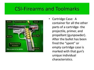 Csi training : Toolmarks and | PPT