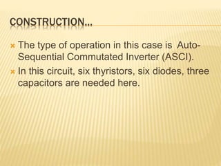 Current Source Inverter and Voltage Source Inverter | PPTX