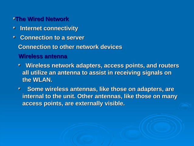 WIRELES NETWORK | PPT