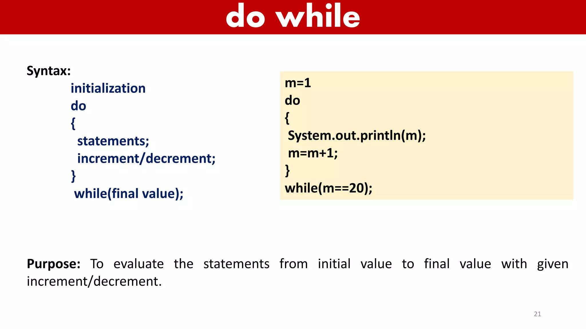Control Statements In Java Pptx Programming Languages Computing 8871