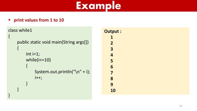 Control Statements in Java | PPTX | Programming Languages | Computing