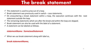 Control Statements in Java | PPTX