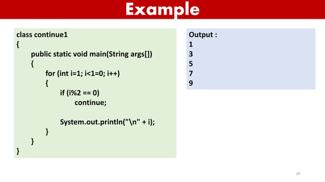 Control Statements In Java