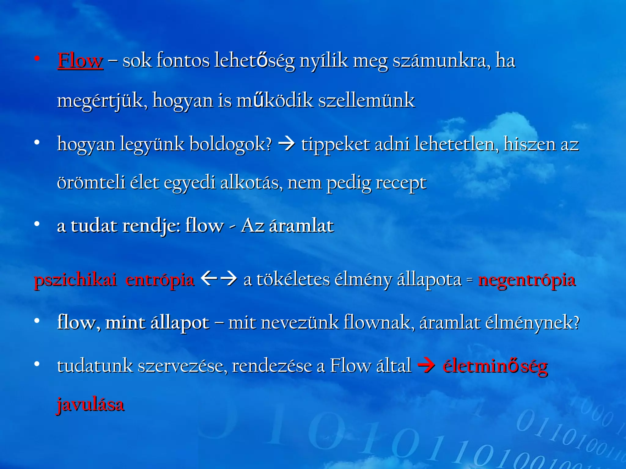 Csíkszentmihályi Mihály: Flow | PPT