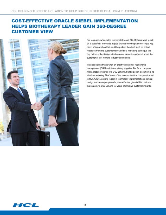 Csl behring-case-study | PDF