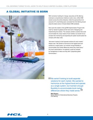 Csl behring-case-study | PDF