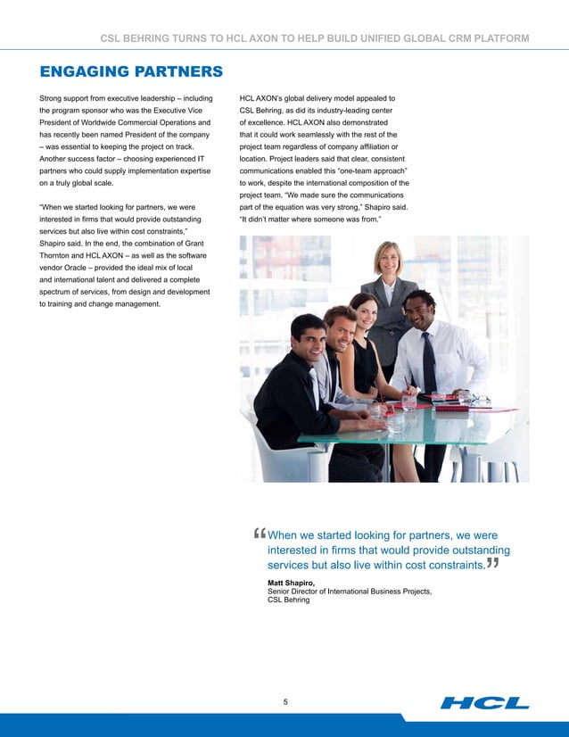 Csl behring-case-study | PDF