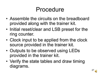 CSL 202, Counters using Flipflops | PPT