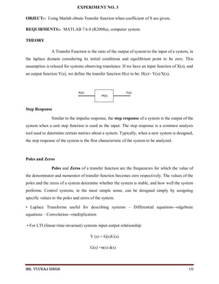 Control system Lab record | PDF