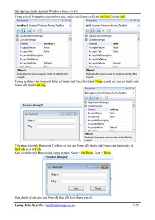 Cs lab04 win-form assignment | PDF