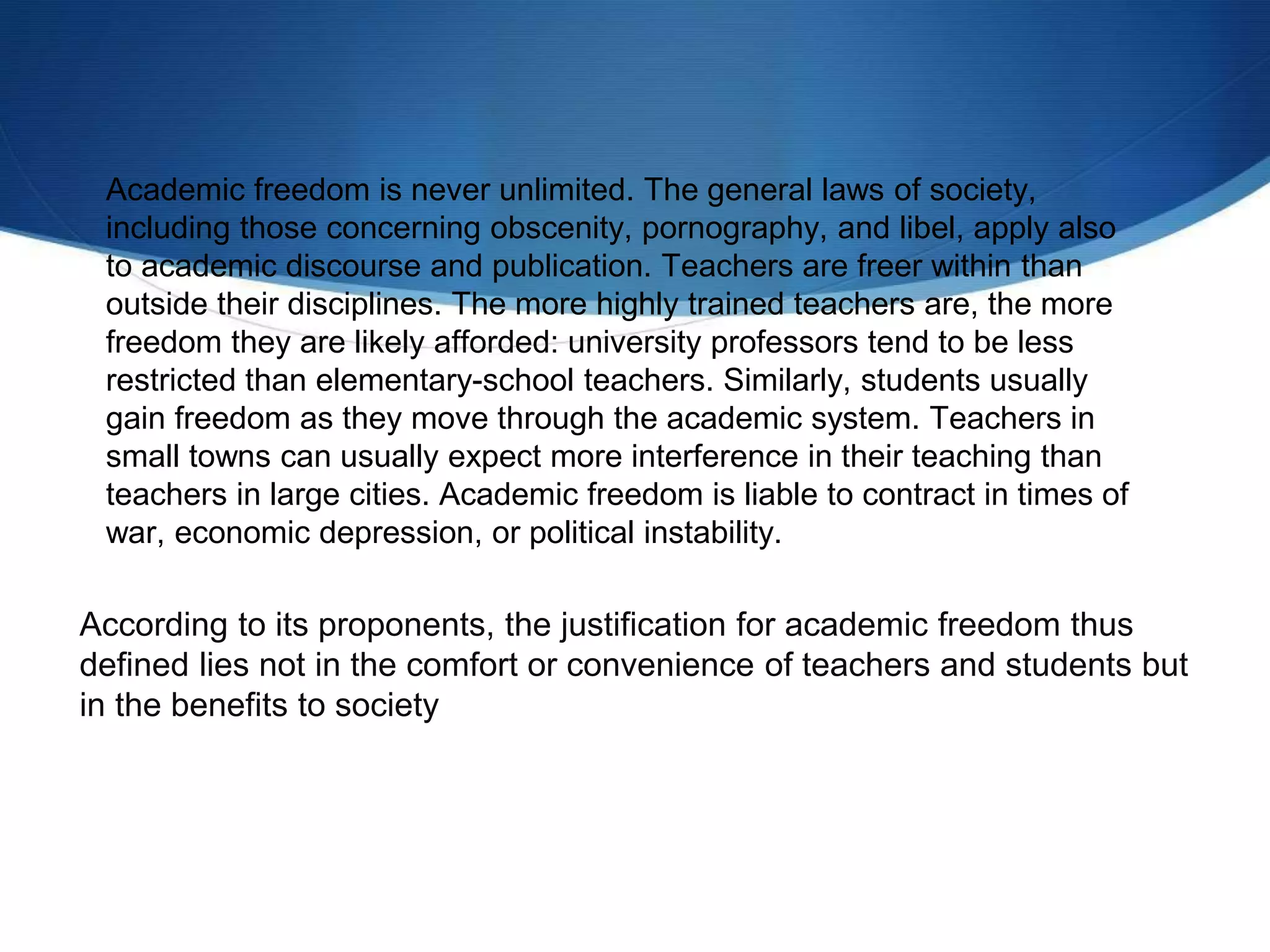 Cs Lab Ppt Academic Freedom Ppt