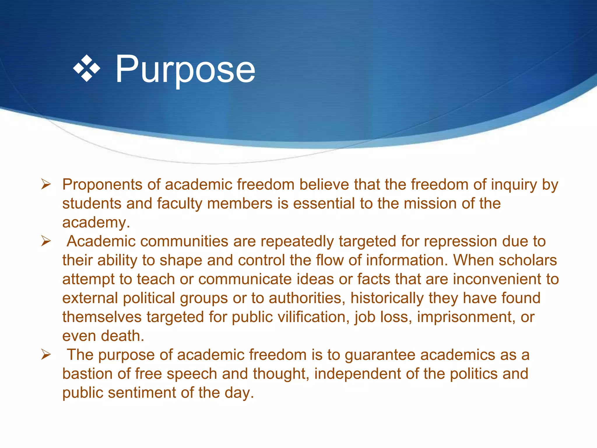 Cs lab ppt academic freedom | PPT