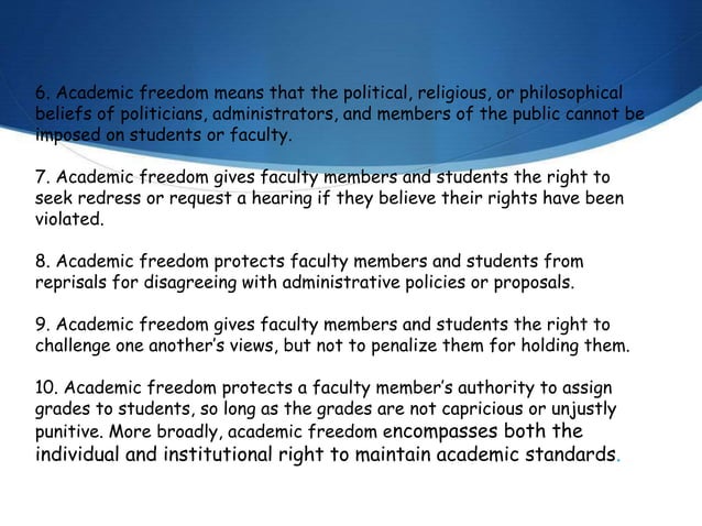 Cs lab ppt academic freedom | PPT