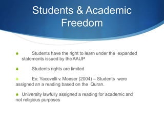 Cs lab ppt academic freedom | PPT