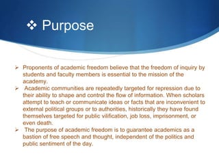 Cs lab ppt academic freedom | PPT