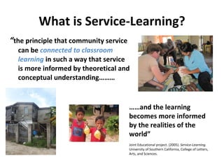 OT Communnity Service Learning | PPT