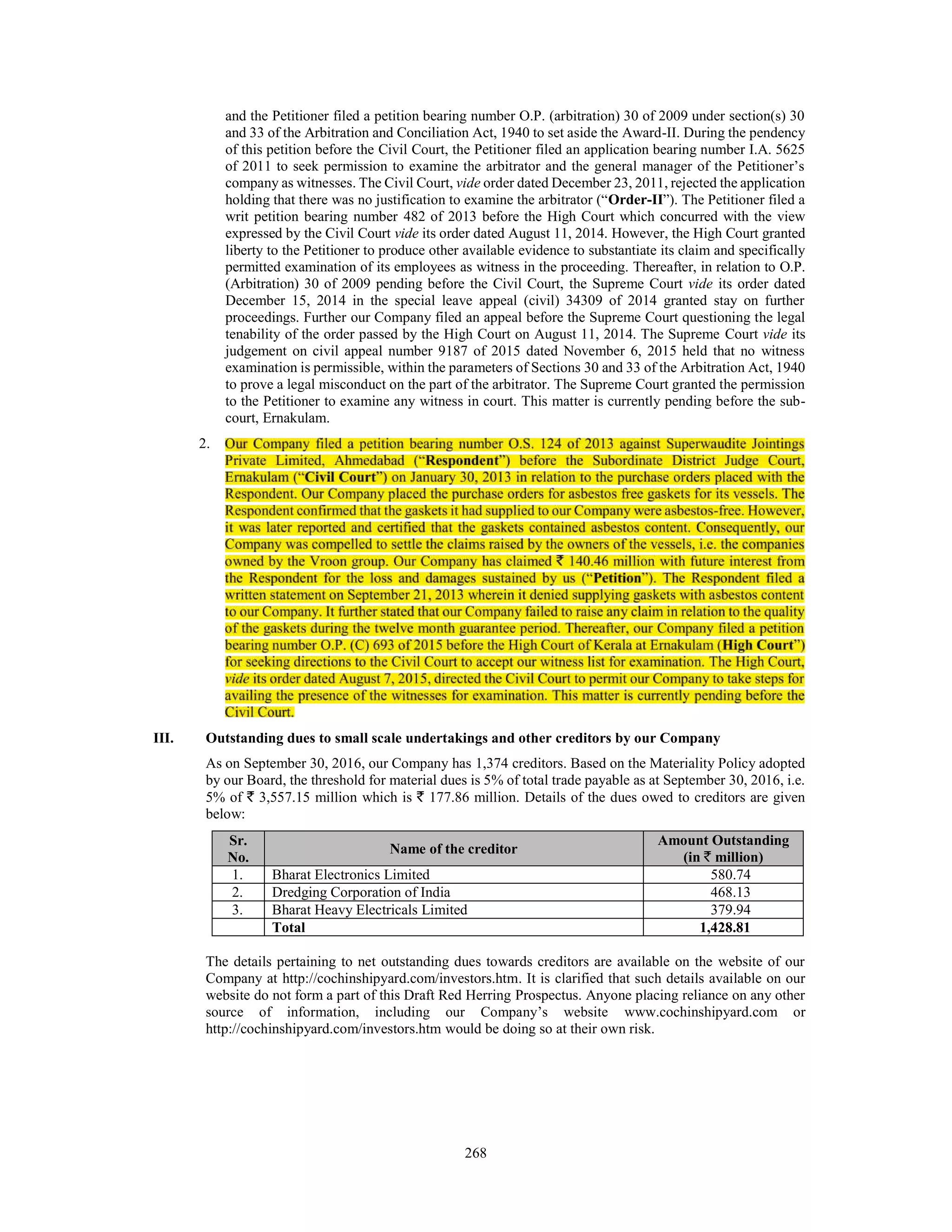 COCHIN SHIPYARD Asbestos Problem | PDF