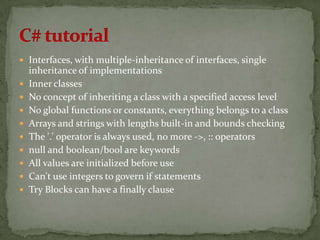 C# slid | PPTX